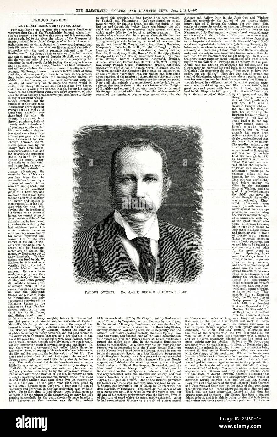 Sir George Chetwynd Stock Photo - Alamy