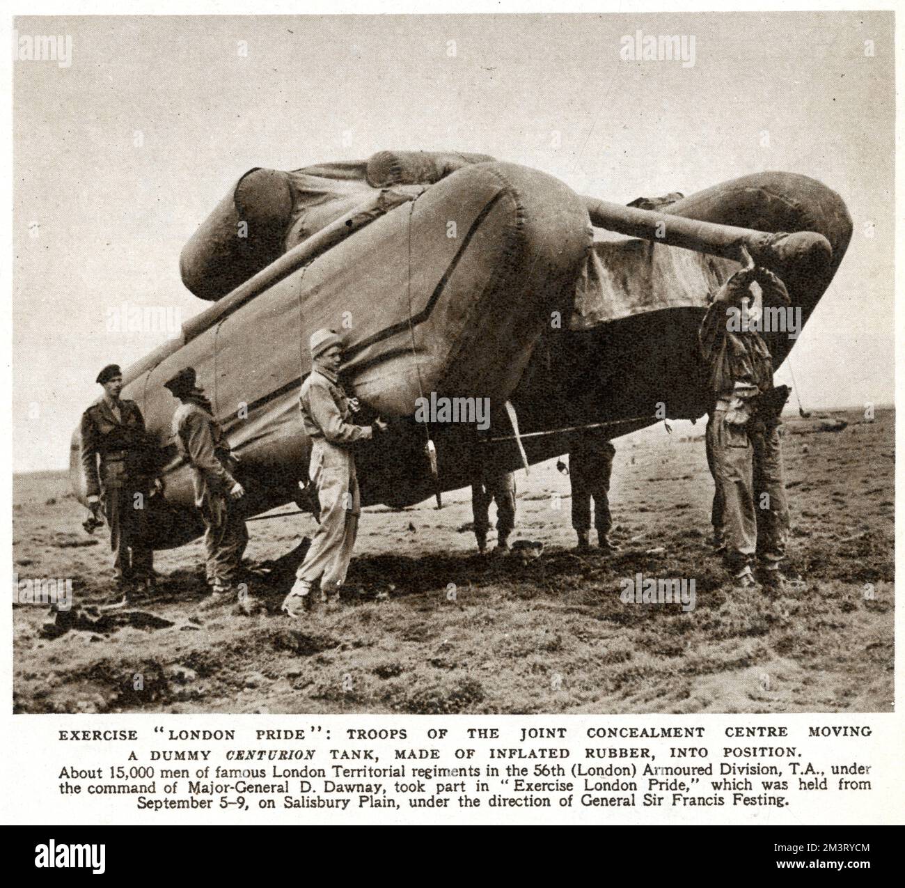 Dummy rubber Centurion Tank, Joint Concelament Centre Troops Stock ...