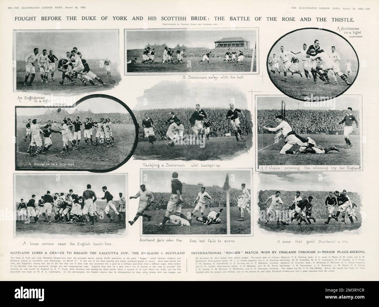 Scotland vs England Rugby Union match for Calcutta Cup Stock Photo - Alamy