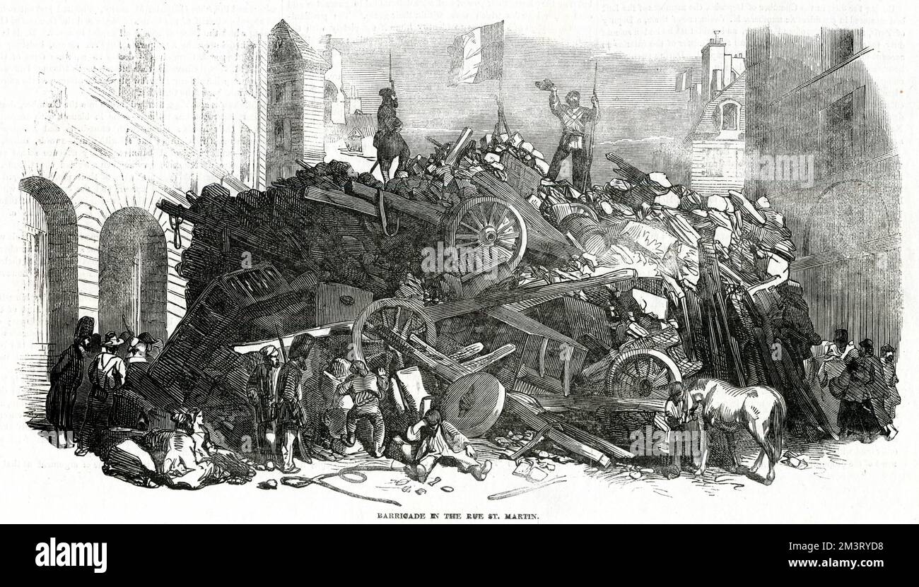 1848 paris barricade Cut Out Stock Images & Pictures - Alamy