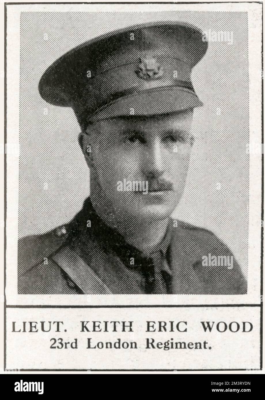 WW1 - Lieutenant Keith Eric Wood - 23rd London Regiment - Roll of ...