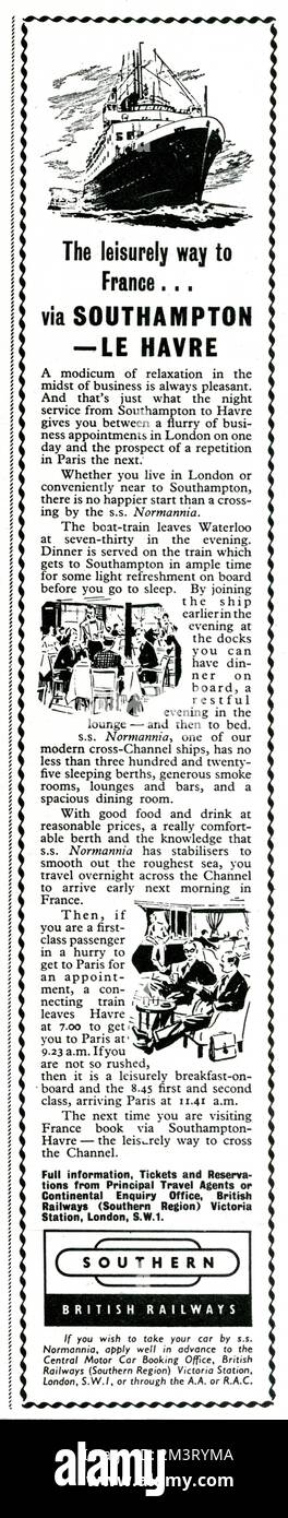 1950s british railways advertising hi-res stock photography and images ...