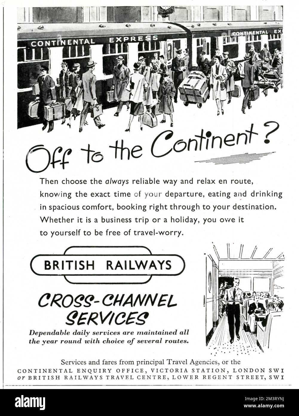 Off to the Continent? - British Railways Cross-Channel Stock Photo - Alamy Off to the Continent? - British Railways Cross-Channel Stock Photo - Alamy