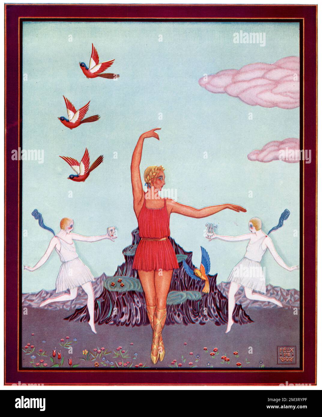 Russian ballet, Stravinsky Apollo Musagetes, Felix de Gray Stock Photo ...