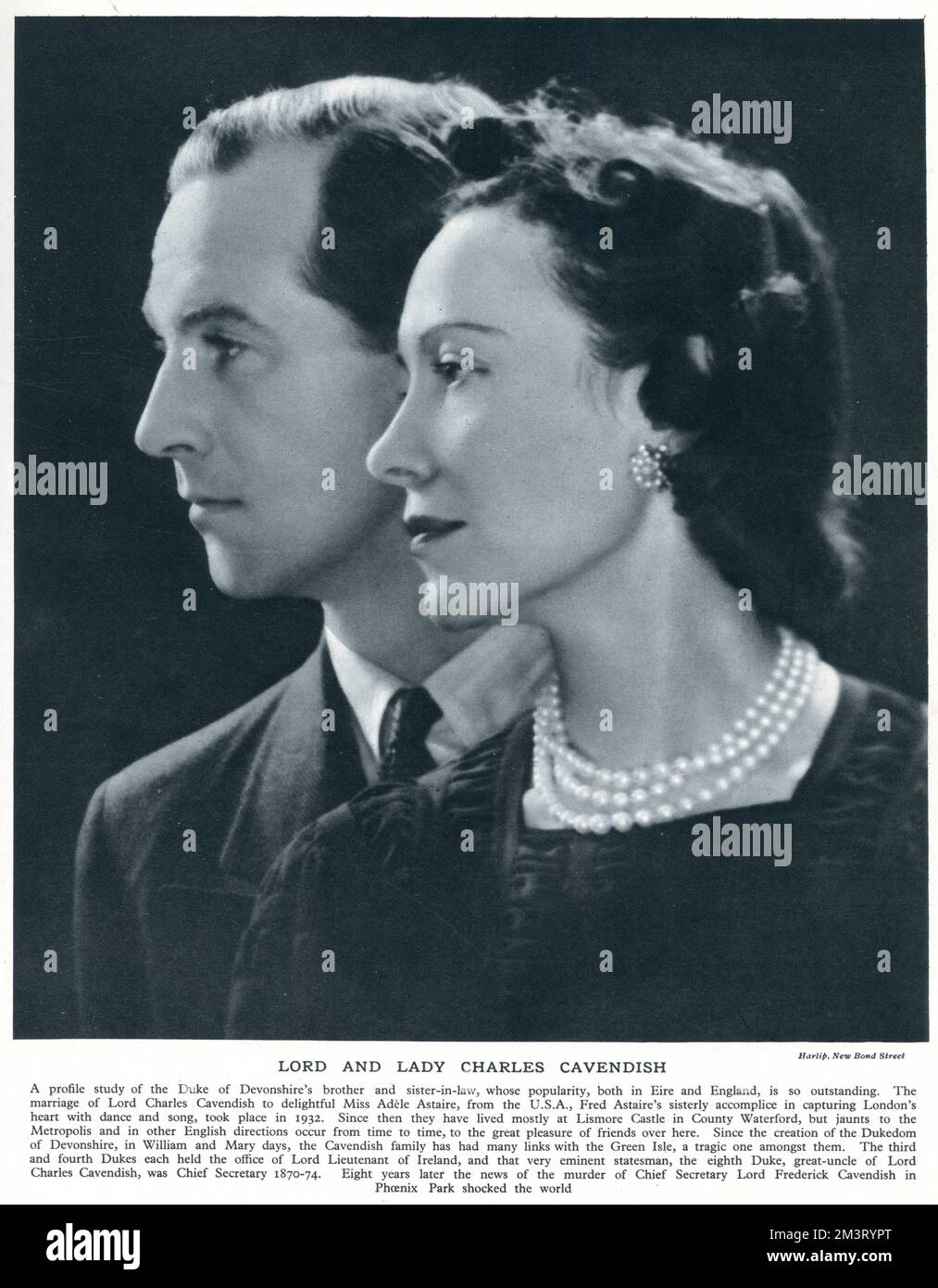 Lord and Lady Charles Cavendish (Adele Astaire Stock Photo - Alamy