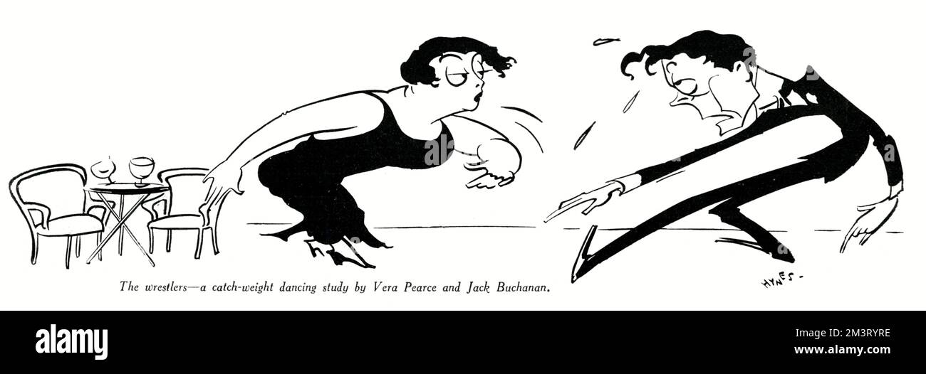 Jack Buchanan & Vera Pearce in Stand Up and Sing by Hynes Stock Photo ...