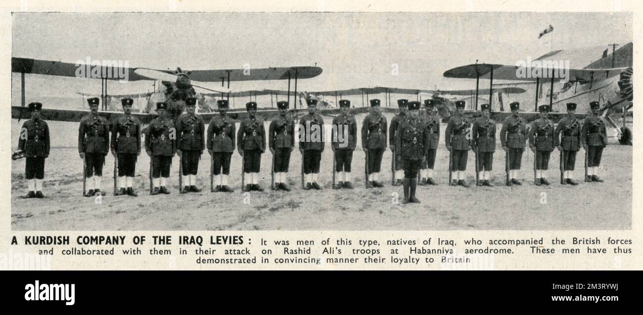 WW2 - A Kurdish Company of the Iraq Levies Stock Photo - Alamy
