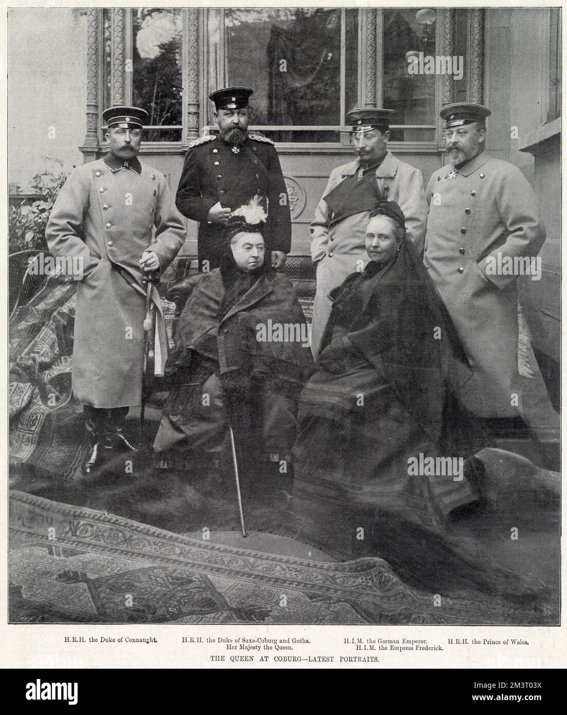 Royal group taken at Palais Edinburgh, Coburg Stock Photo - Alamy