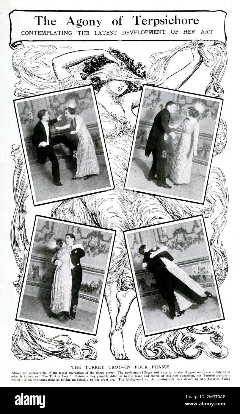 Turkey Trot, The Agony of Terpsichore Stock Photo - Alamy