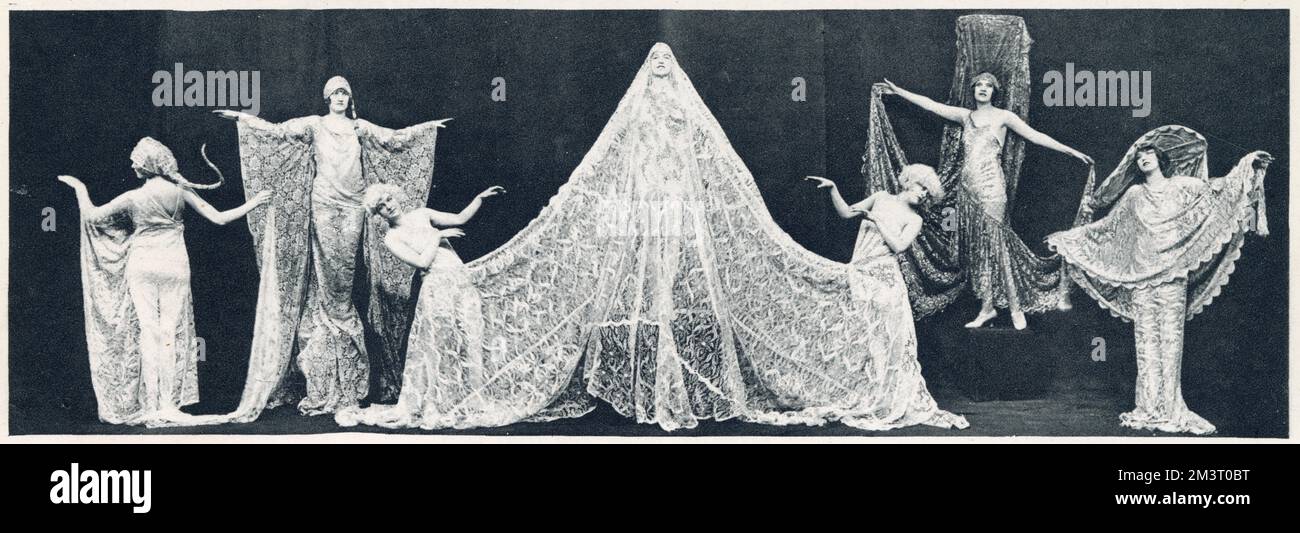 Lace scene in Leap Year at the London Hippodrome Stock Photo - Alamy