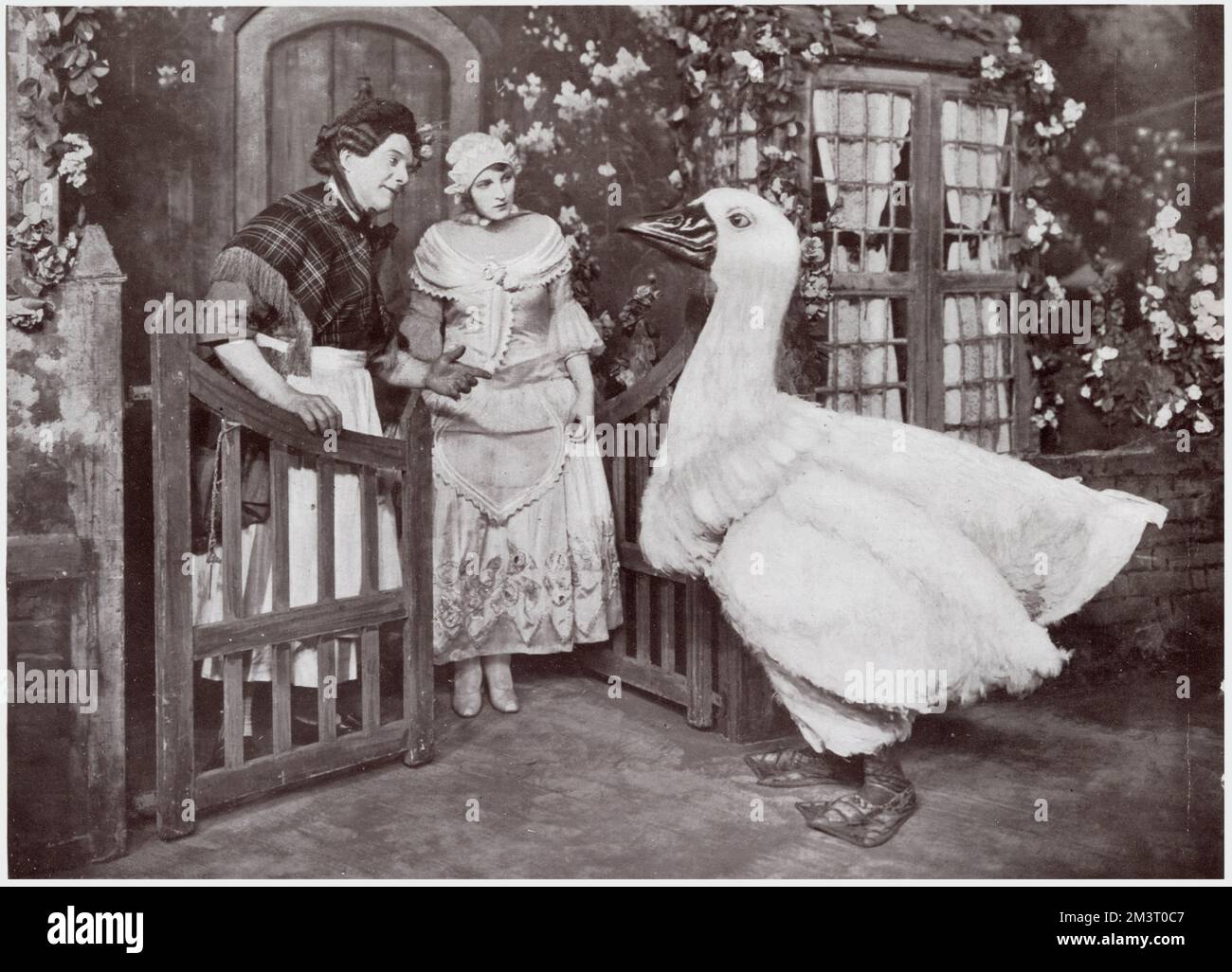 Scene from Mother Goose, the 1924-5 pantomime at the London Hippodrome ...