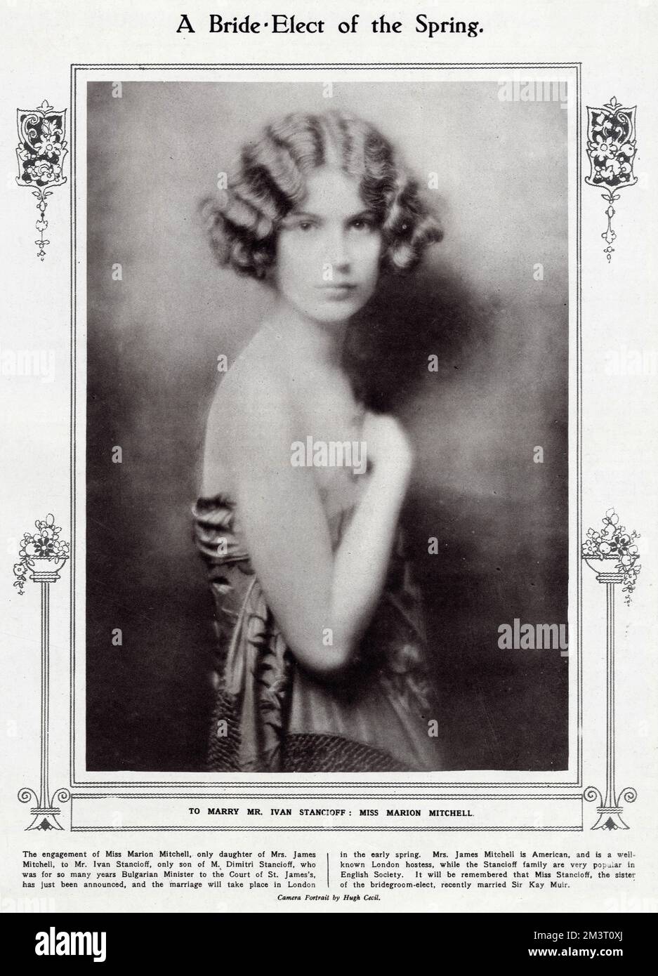 A Bride-Elect of the Spring - To Marry Mr Ivan Stancioff - Miss Marion ...