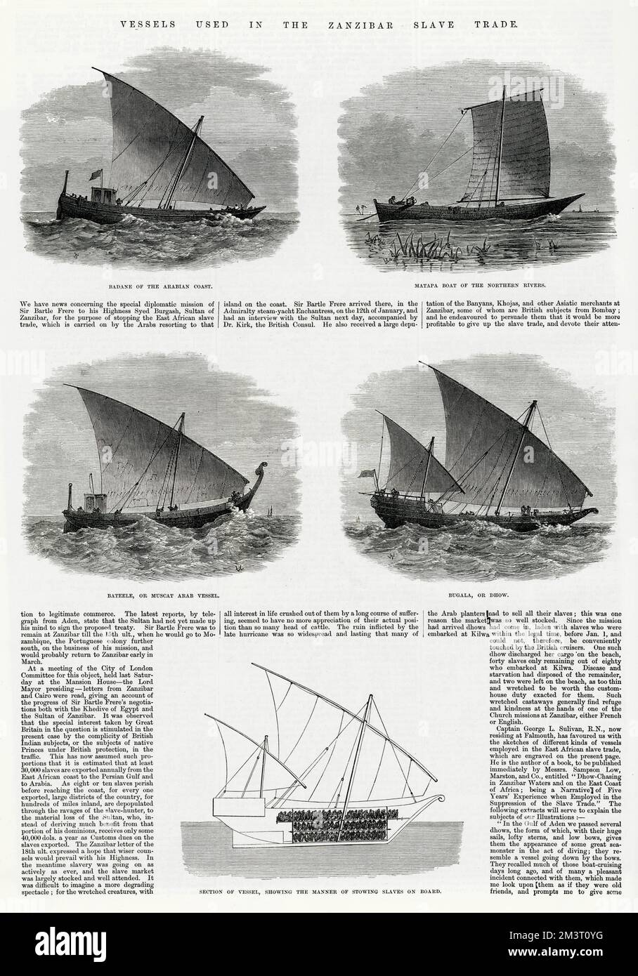 Vessels used in the Zanzibar slave trade Stock Photo - Alamy