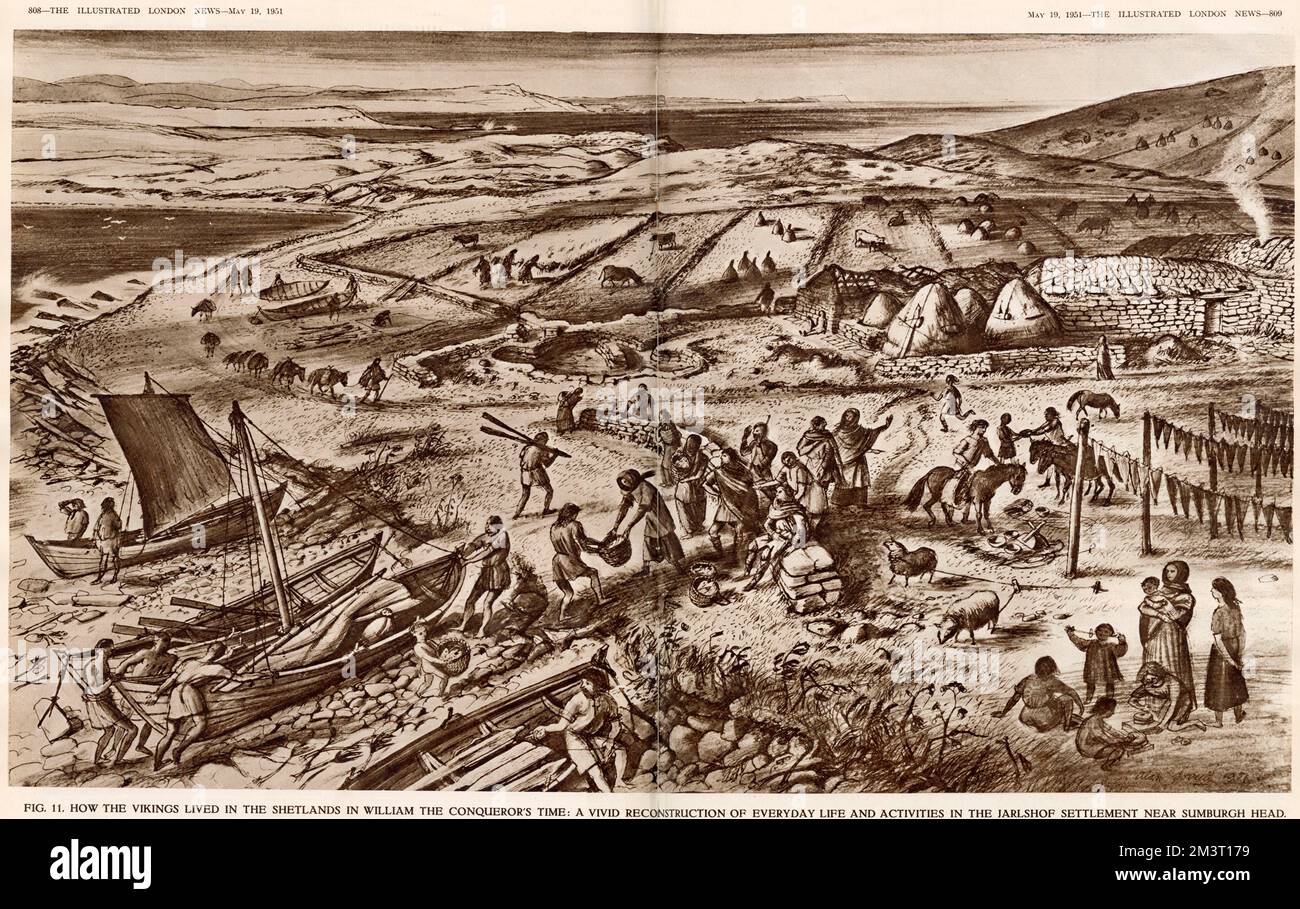 How the Vikings lived in the Shetlands in William the Conqueror's time ...