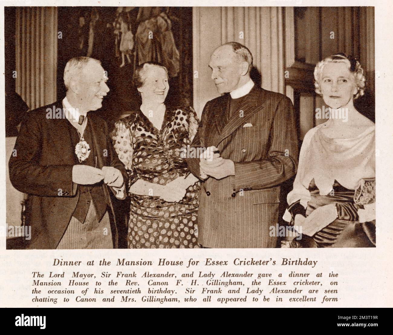 Mr and Mrs Gillingham with the Lord Mayor of London Stock Photo - Alamy
