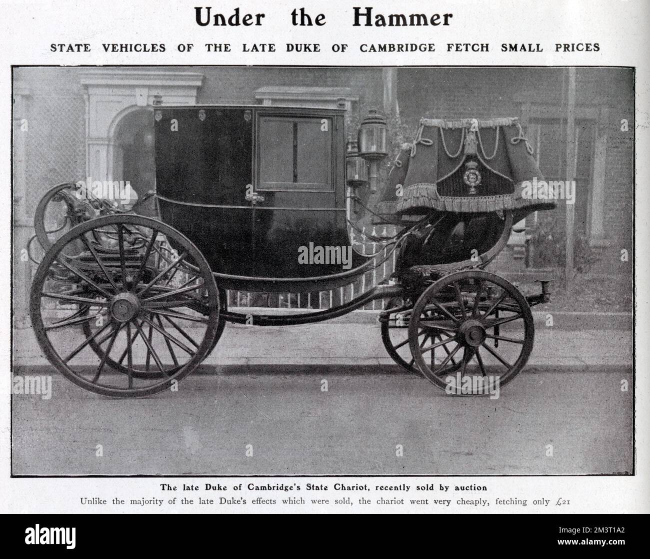 The Duke of Cambridge's carriage Stock Photo - Alamy