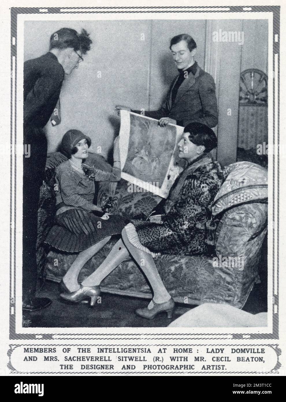 The Dream of the Fair Women Ball - Beaton showing designs Stock Photo ...