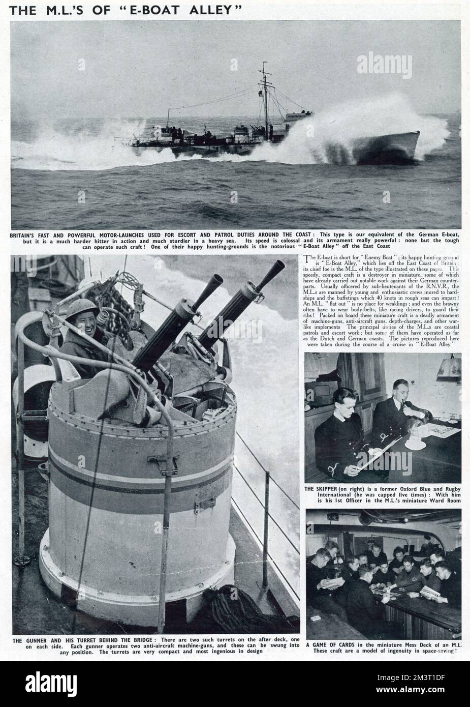 WW2 - The Motor Launches of 'E-Boat Alley' Stock Photo - Alamy