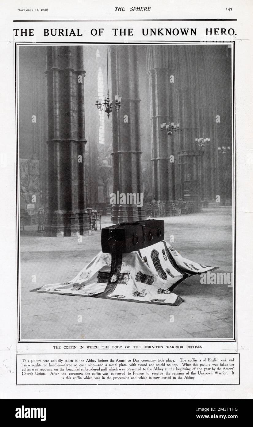 The Burial of the Unknown Hero Stock Photo - Alamy