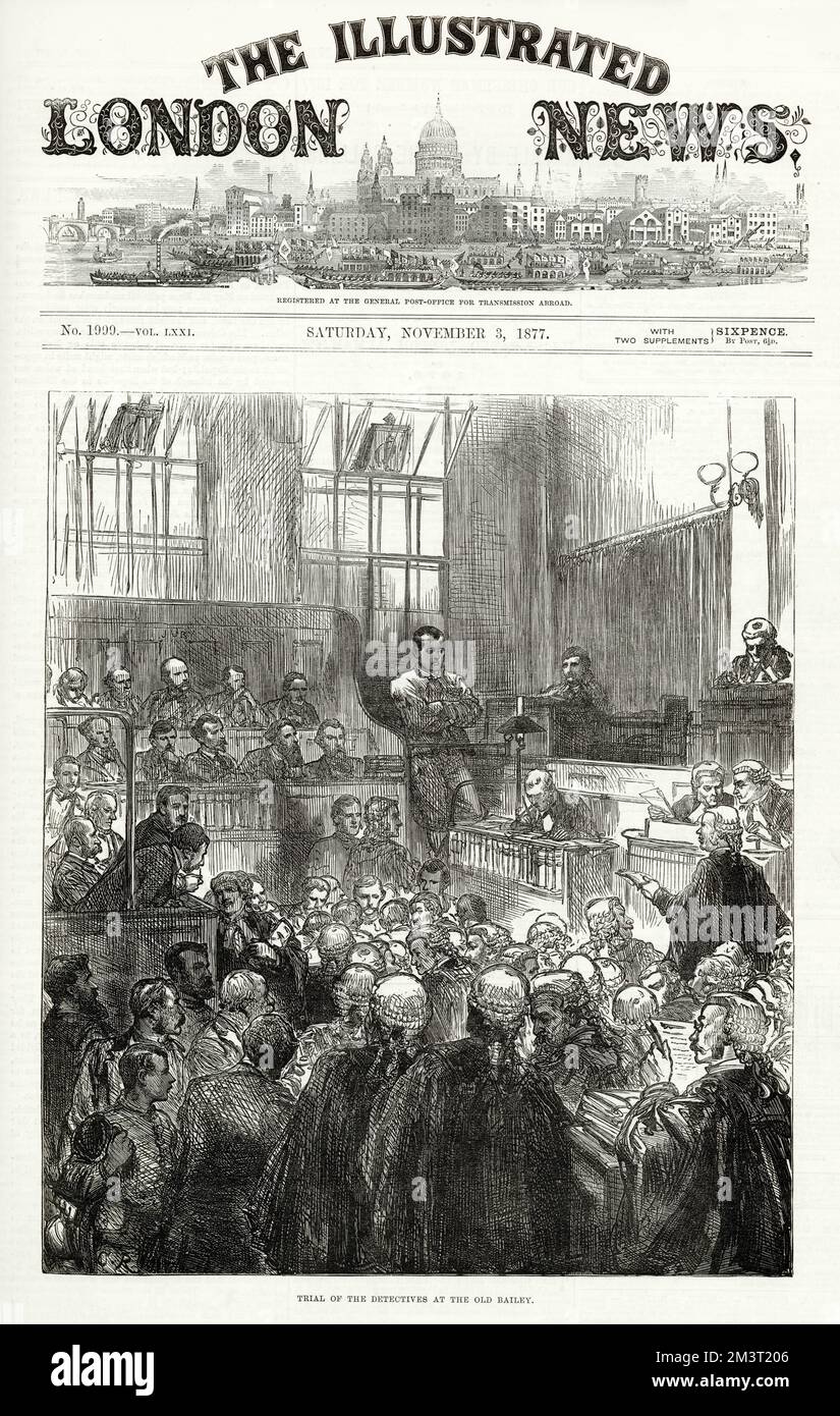 Trial of the Detectives at the Old Bailey Stock Photo - Alamy