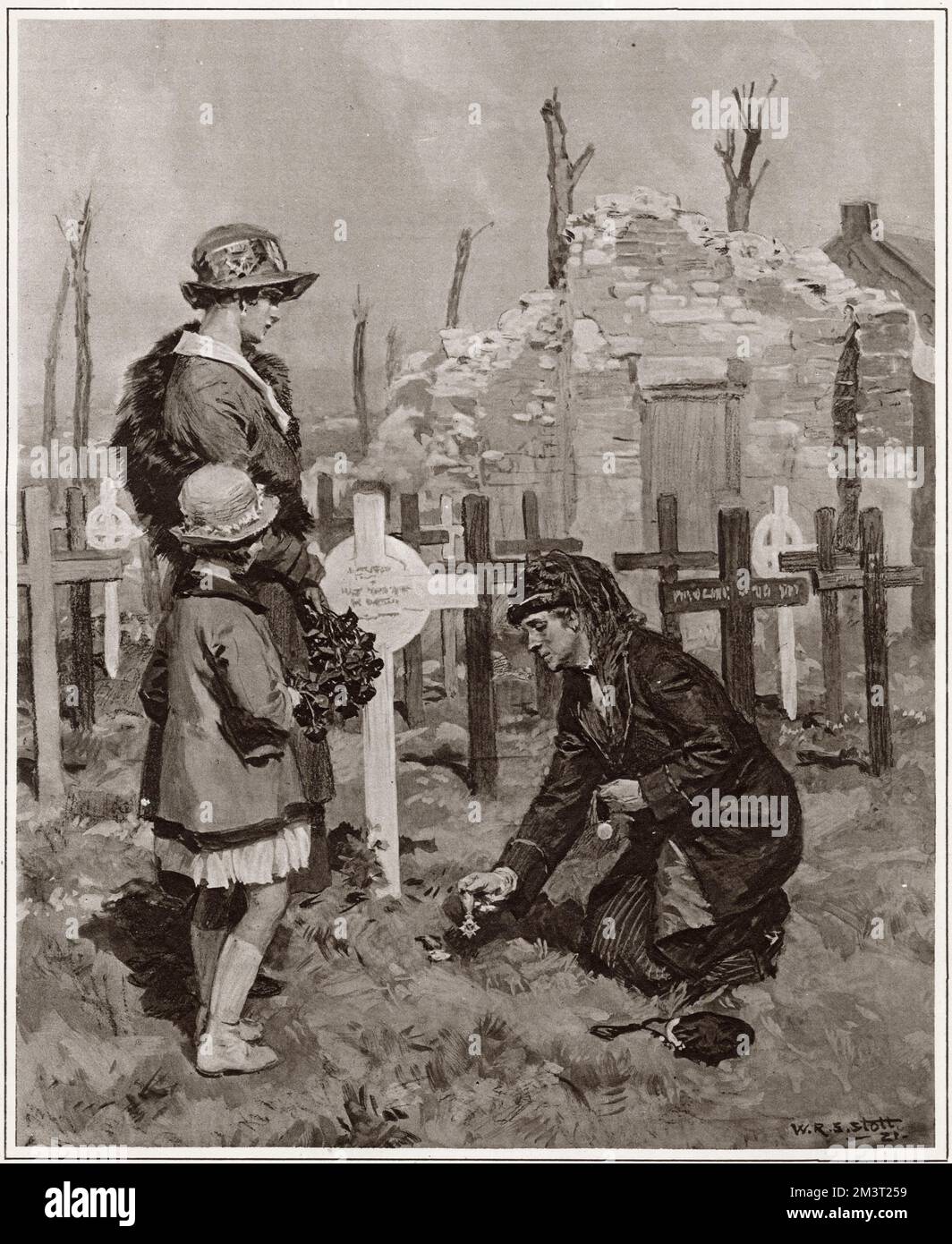 First world war women mourning hi-res stock photography and images - Alamy