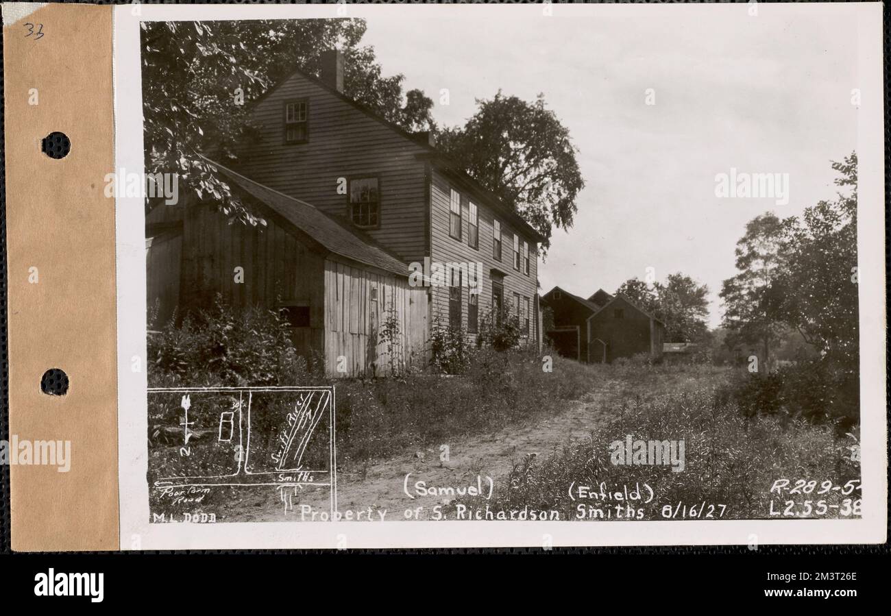Samuel Richardson, house, Smith's Village, Enfield, Mass., Aug. 16 ...