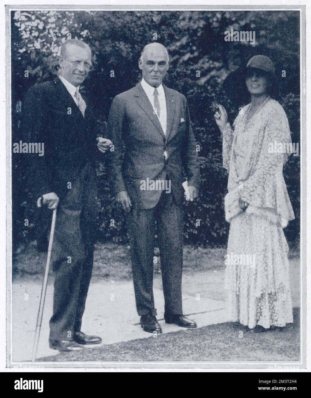 Sir Trevor Dawson with Colonel Vitez and Madame Beldy Stock Photo - Alamy