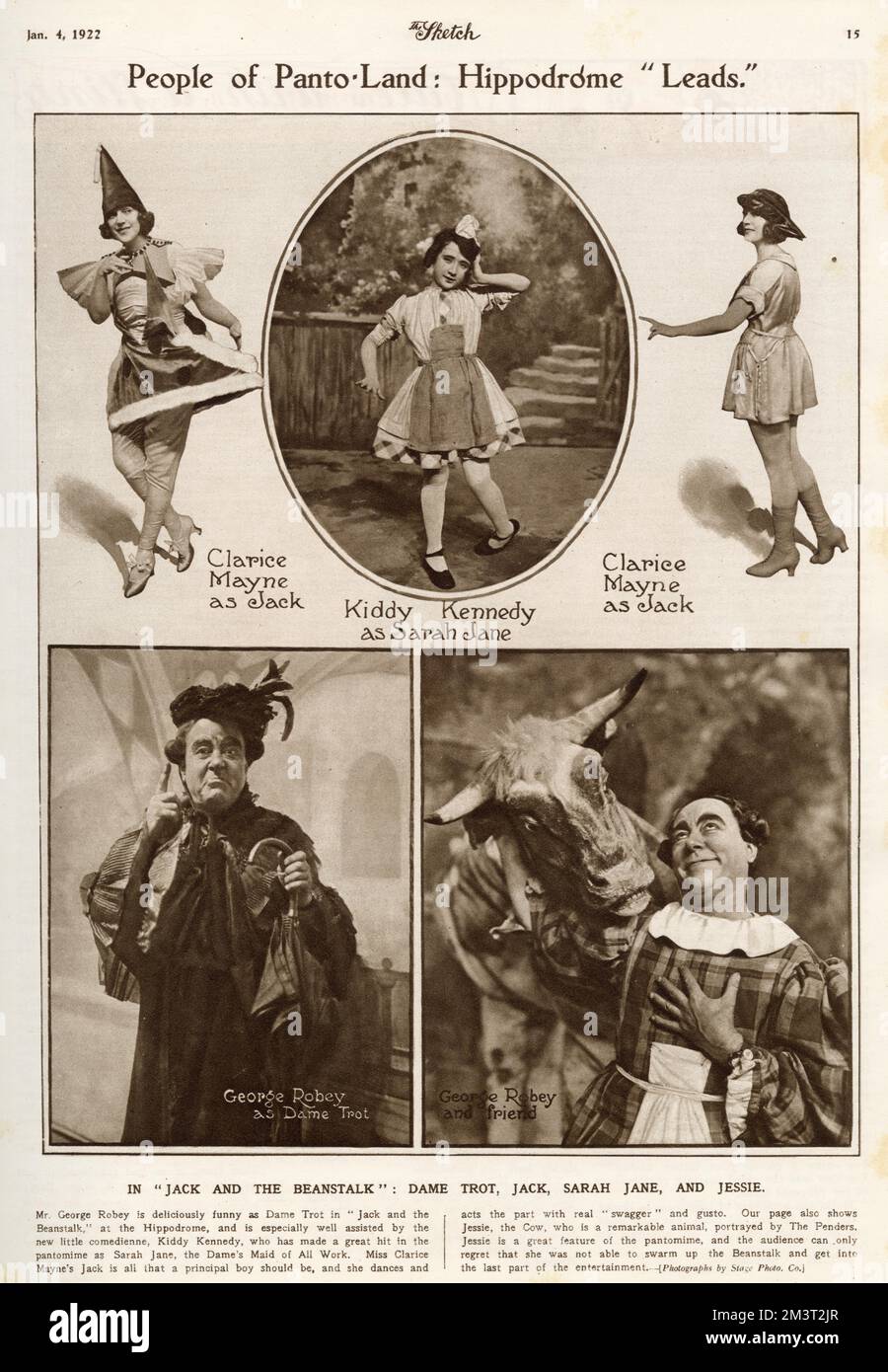 Jack and the beanstalk pantomime hi-res stock photography and images ...