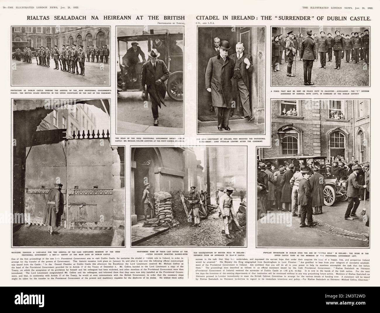 At the British Citadel in Ireland - the Surrender of Dublin Castle ...