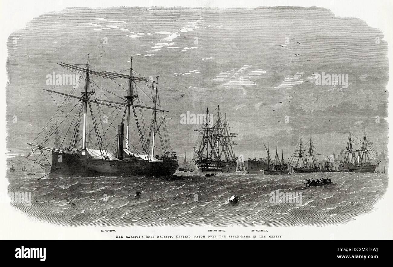 Her Majesty's Ship Majestic - Mersey Stock Photo - Alamy
