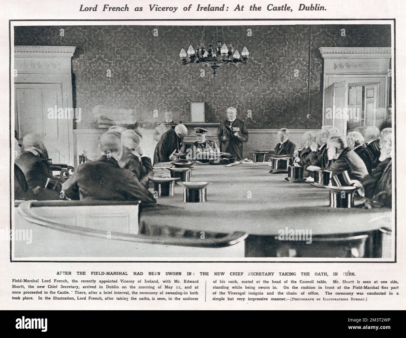 Lord French as Viceroy of Ireland - at The Castle, Dublin Stock Photo ...