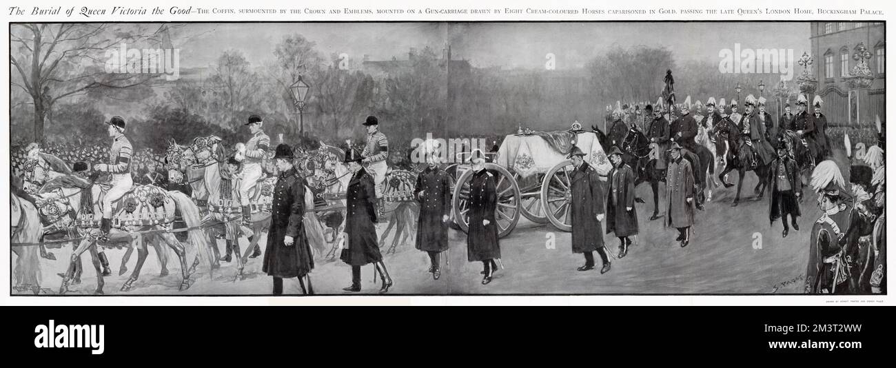 Queen victoria funeral gun carriage Cut Out Stock Images & Pictures - Alamy
