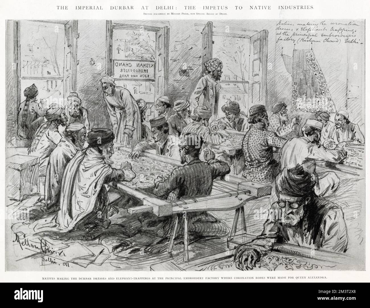 Imperial Durbar at Delhi, Impetus to Native Industries Stock Photo - Alamy