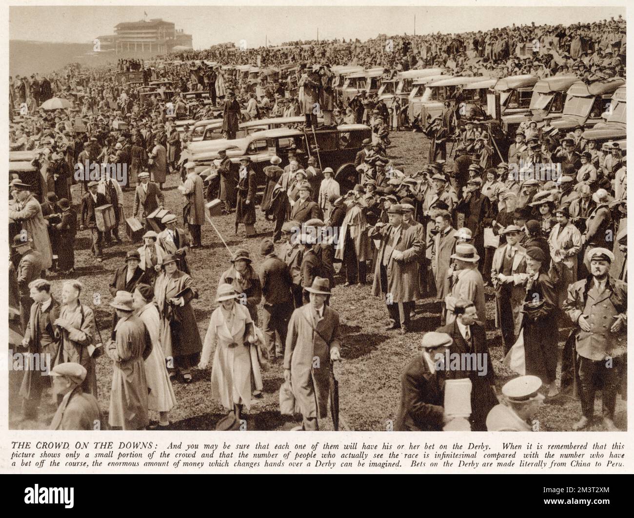 Derby crowds at Epsom, Surrey Stock Photo - Alamy
