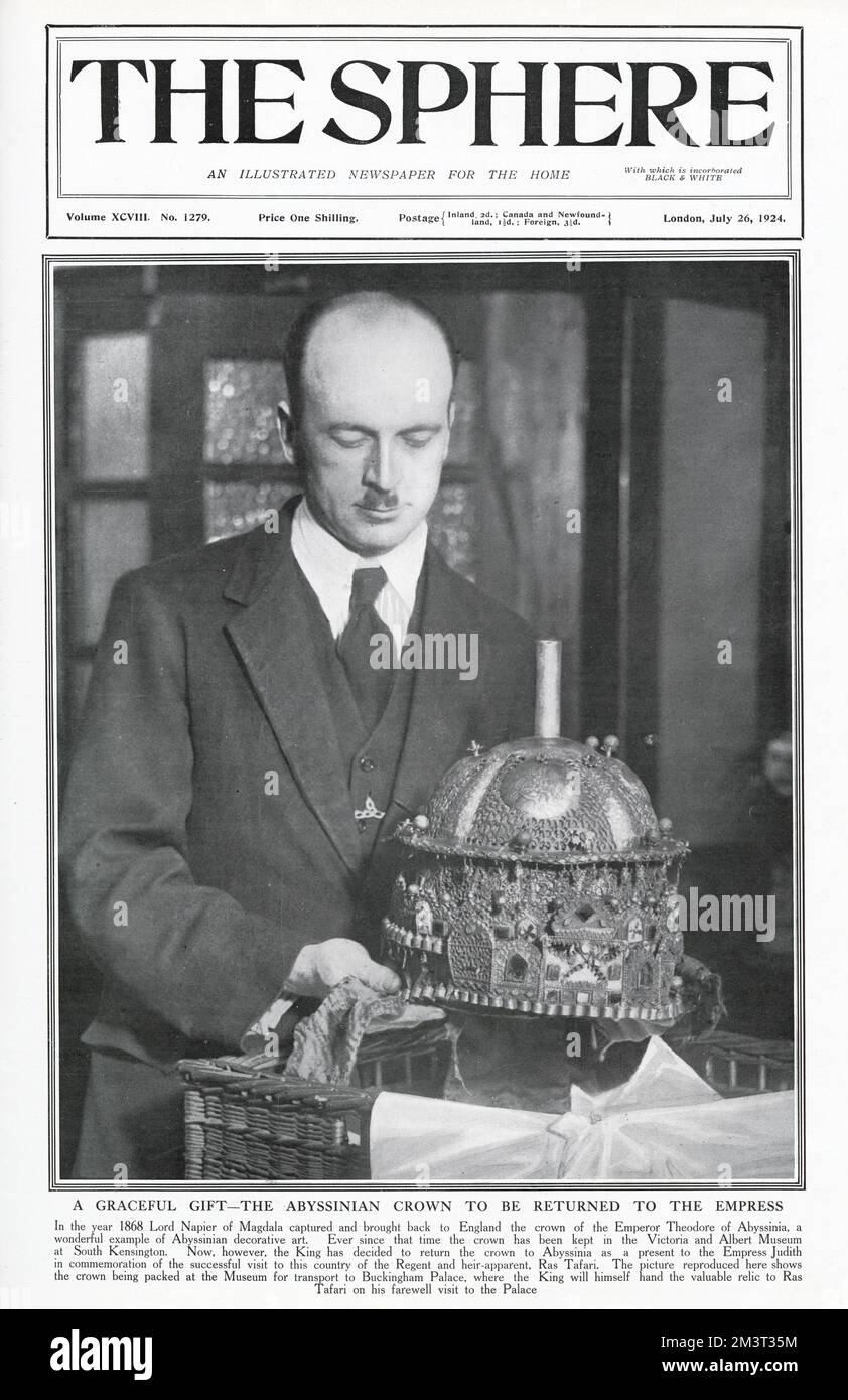 Abyssinian Crown returned Stock Photo - Alamy