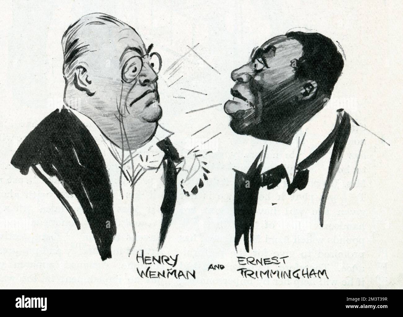 Henry Welham & Ernest Trimmingham - Actors in 'The Dippers' Stock Photo ...