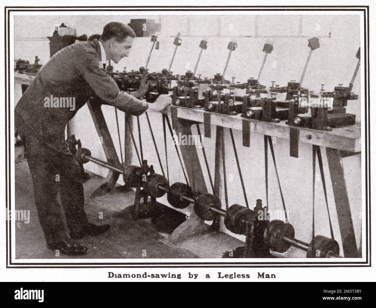 Bernard Oppenheimer Diamond Works - Injured Ex-Soldier 1918 Stock Photo ...