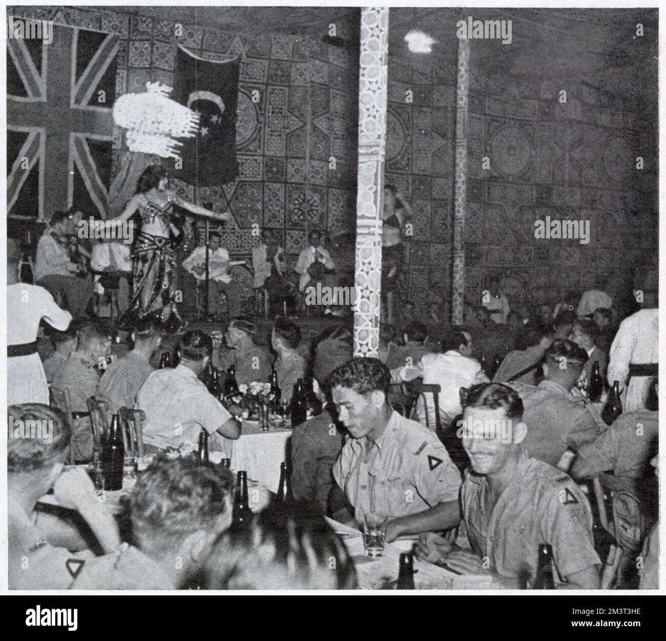 WW2 - South African soldiers on opening night at the Alamein Club ...