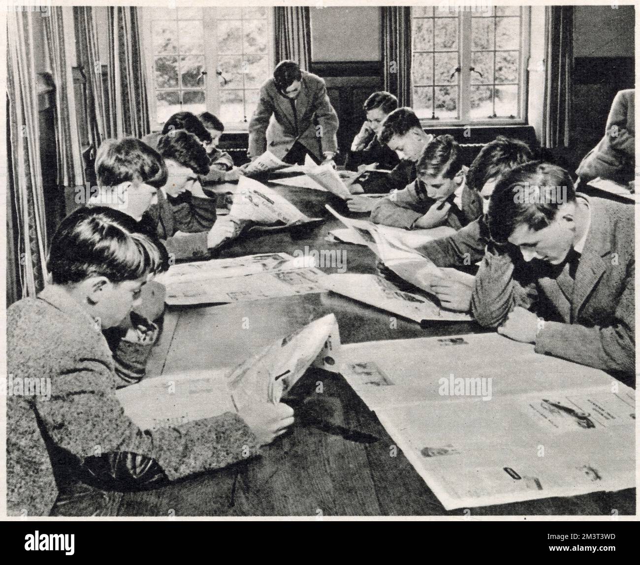 Wellington College - reading room Stock Photo - Alamy