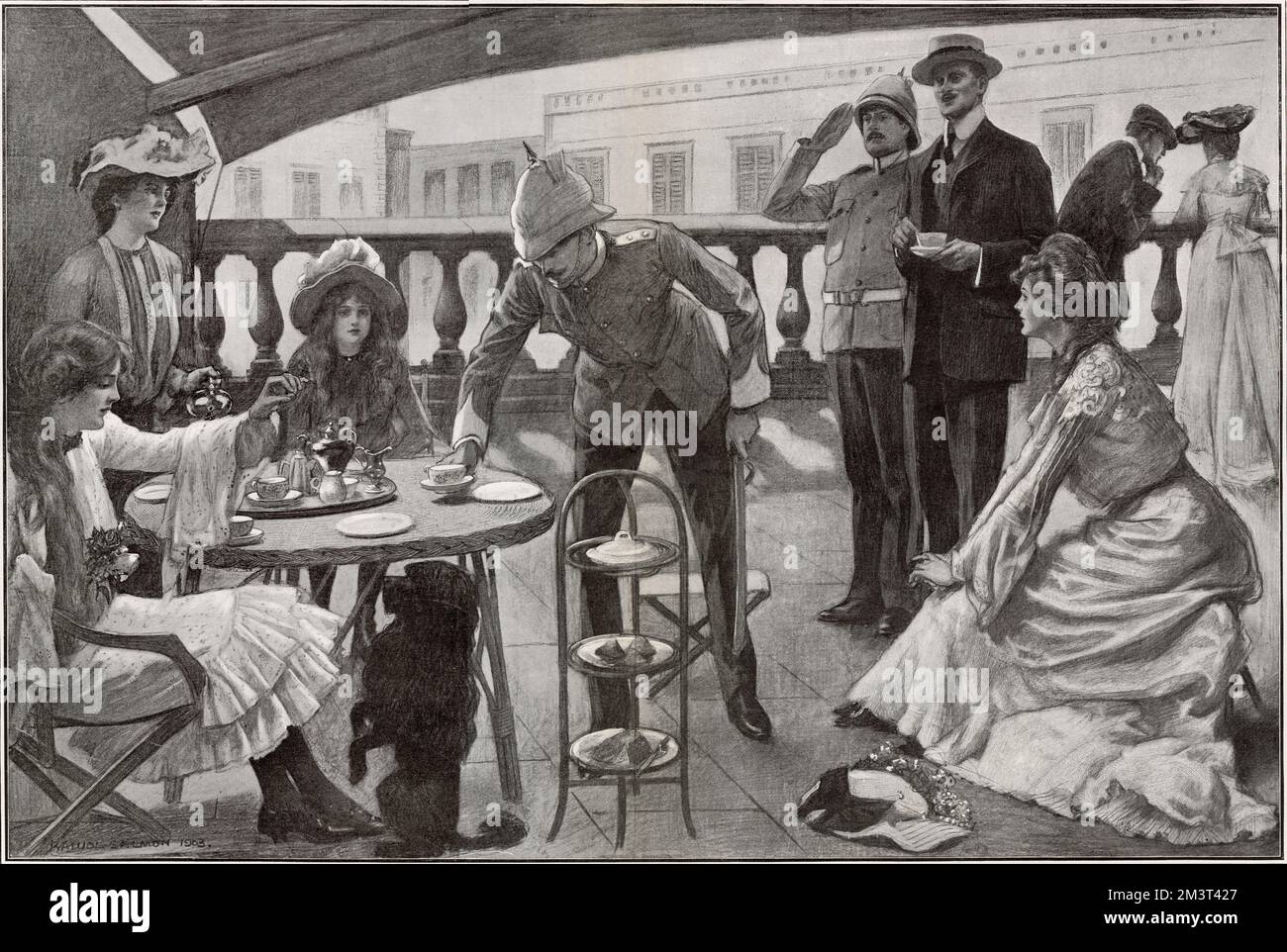 Afternoon tea cake 1900s hi-res stock photography and images - Alamy