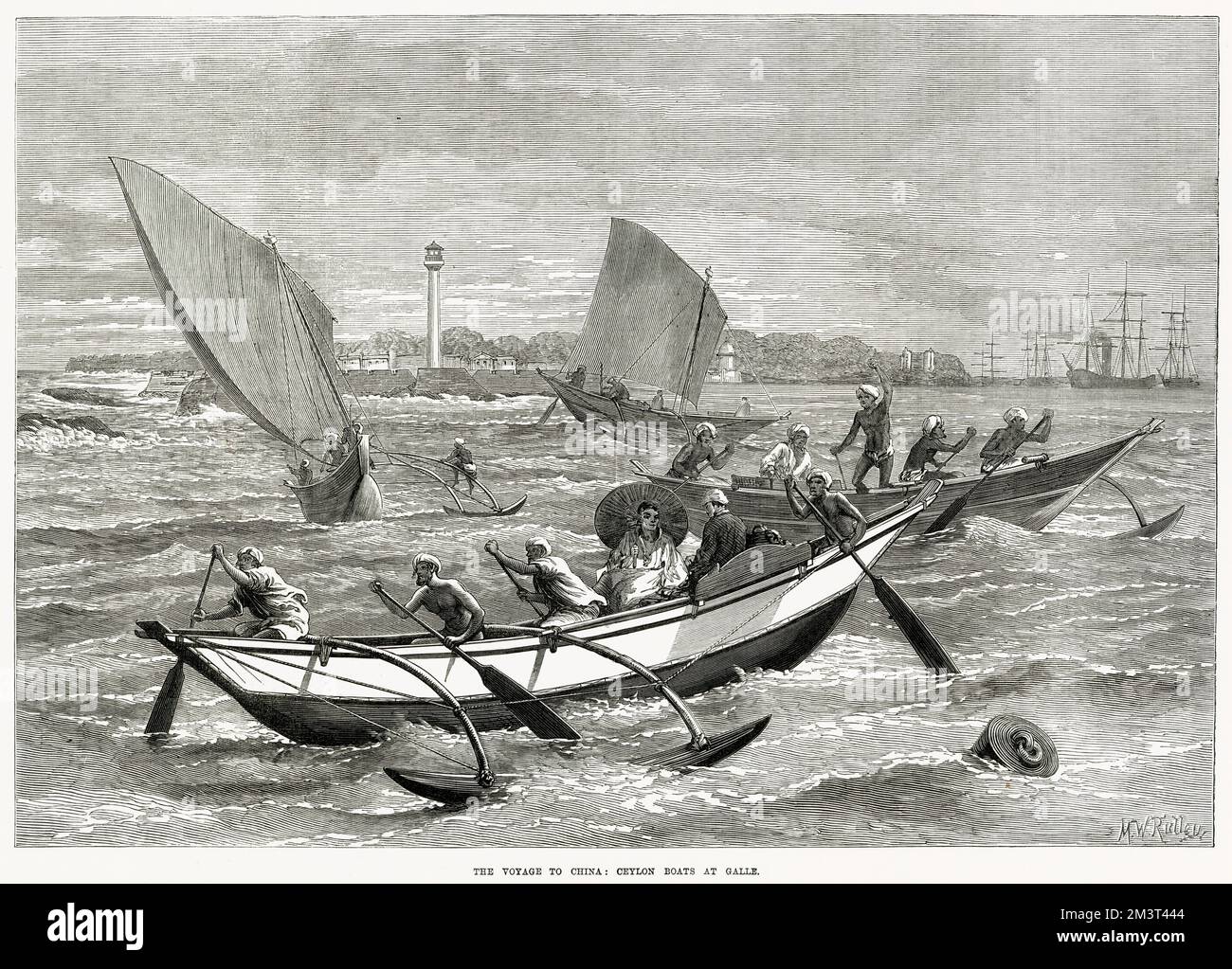 Traditional Sri Lankan Boats at Galle, Sri Lanka Stock Photo - Alamy
