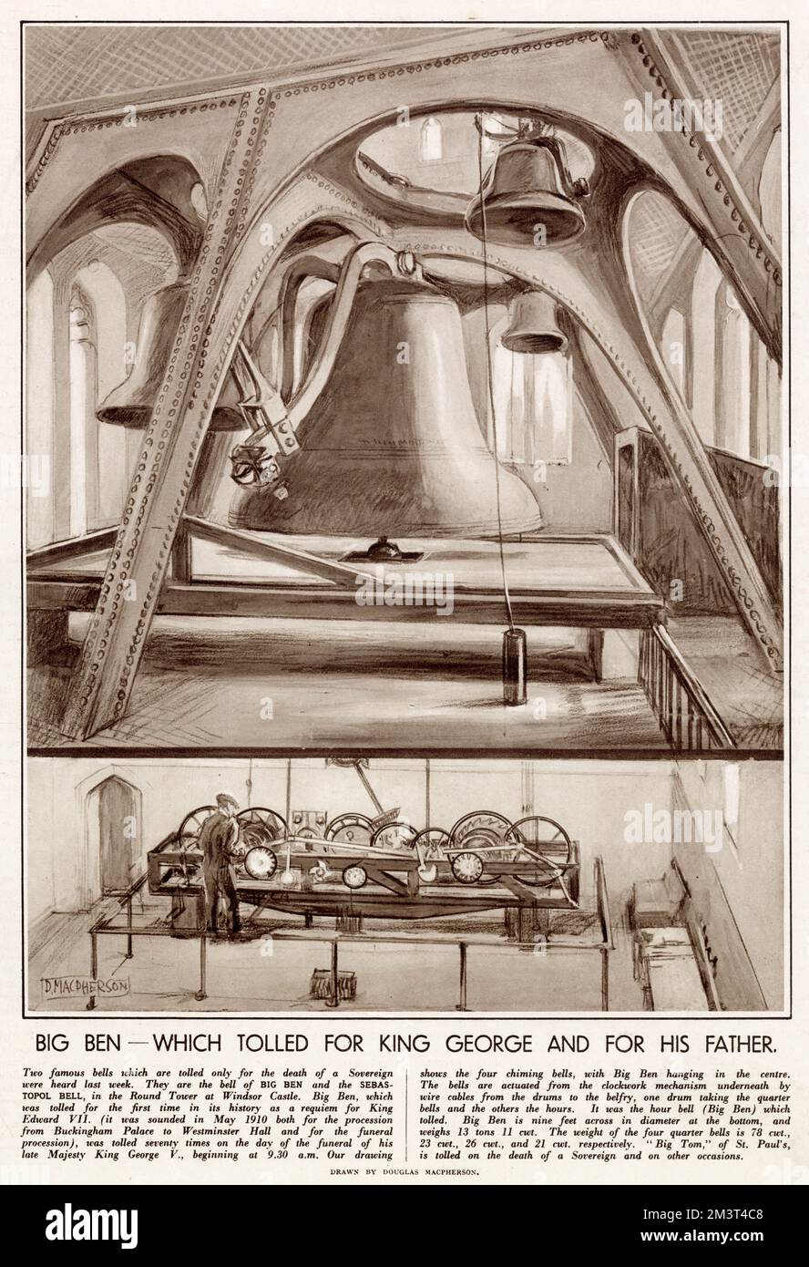 Funeral of George V - Big Ben Stock Photo - Alamy