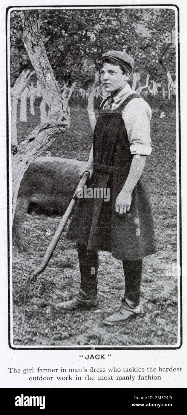 Isabel 'Jack' May - girl farmer Stock Photo - Alamy