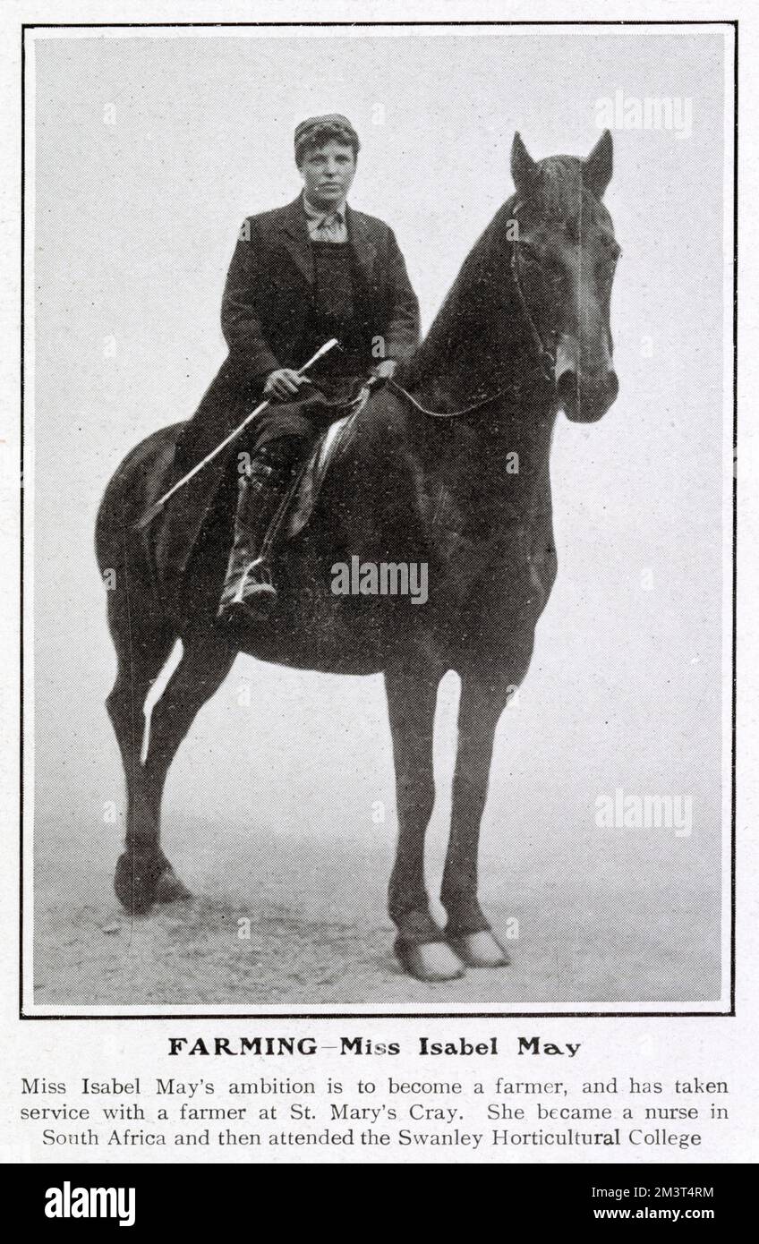 Isabel 'Jack' May - girl farmer Stock Photo - Alamy