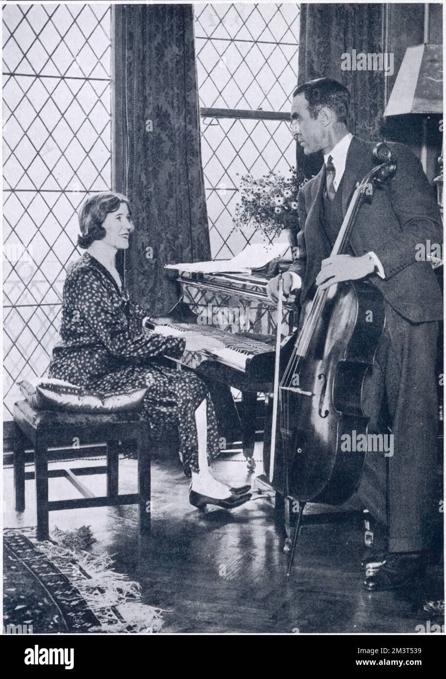 Lady Churston with fiancee, Theodore W. Wessel Stock Photo - Alamy