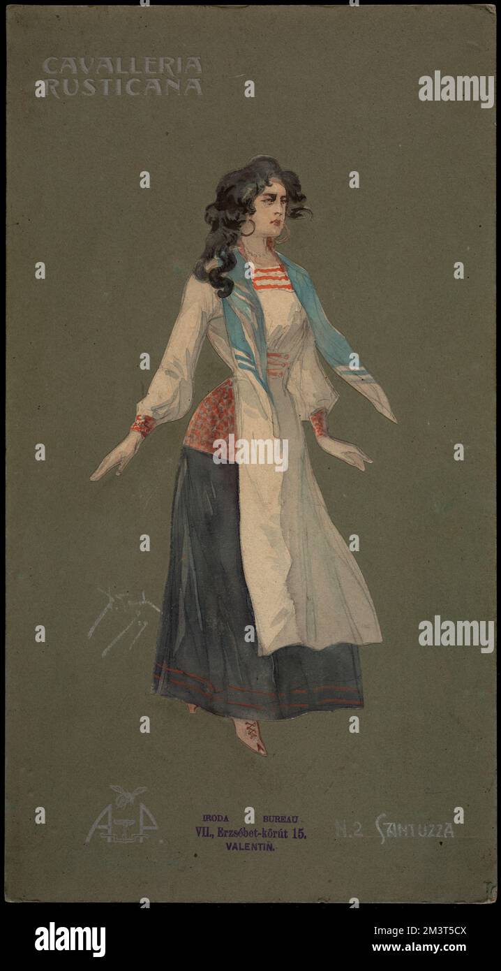 Santuzza , Operas & operettas, Costumes, Allen A. Brown Collection ...