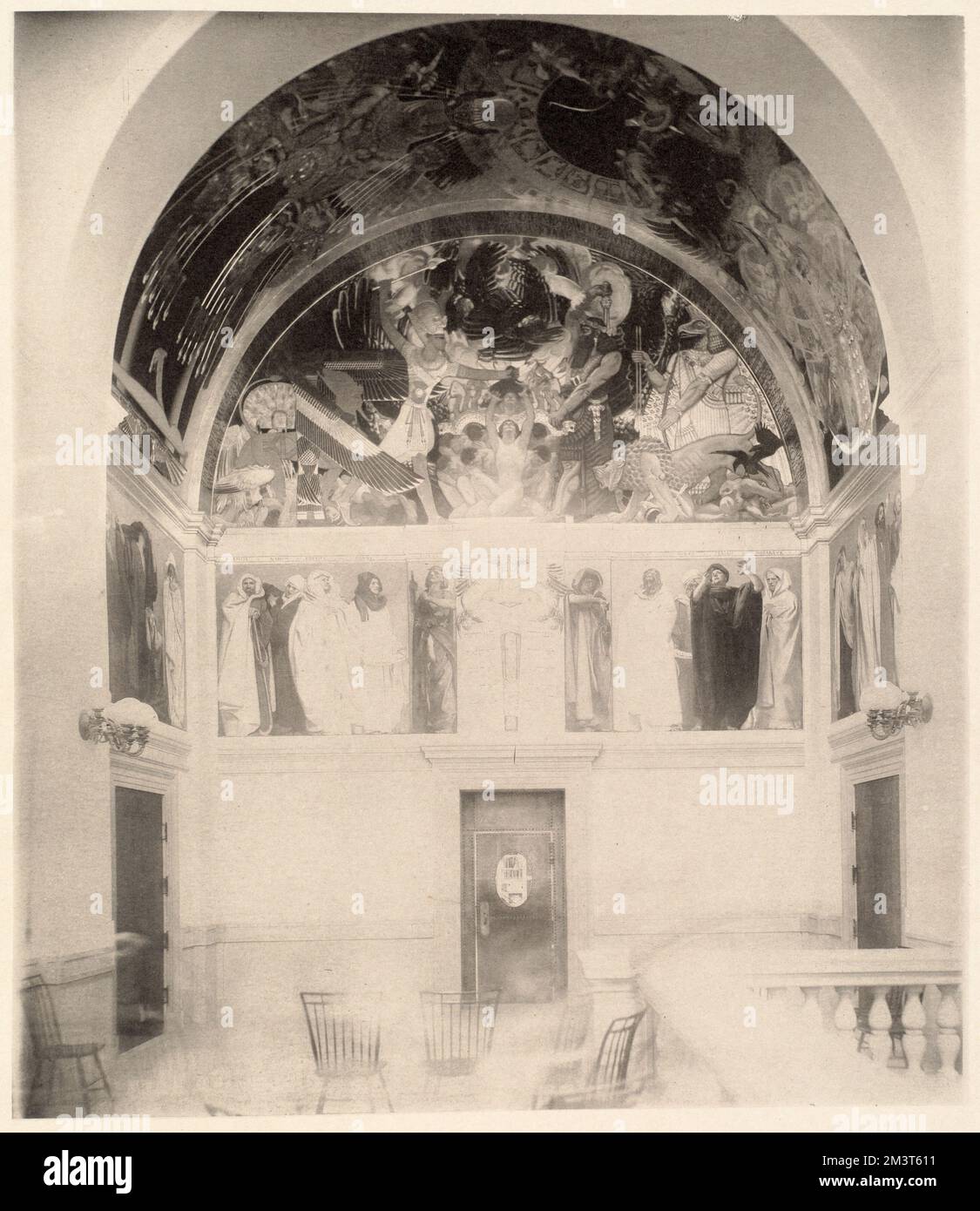 The Sargent paintings. , Public libraries, Murals, Boston Public ...