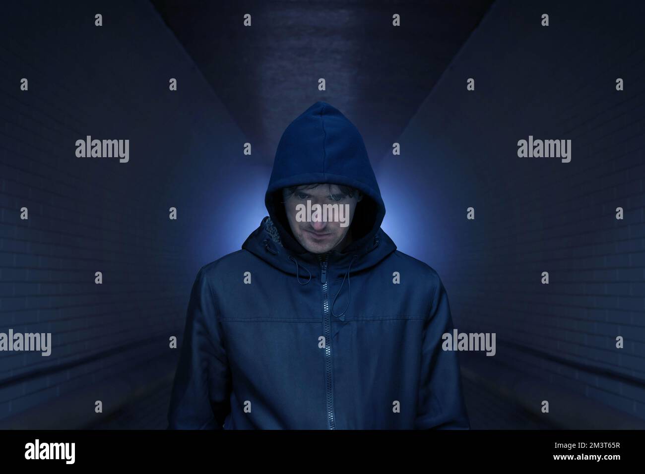 Man in hoodie beard hi-res stock photography and images - Alamy