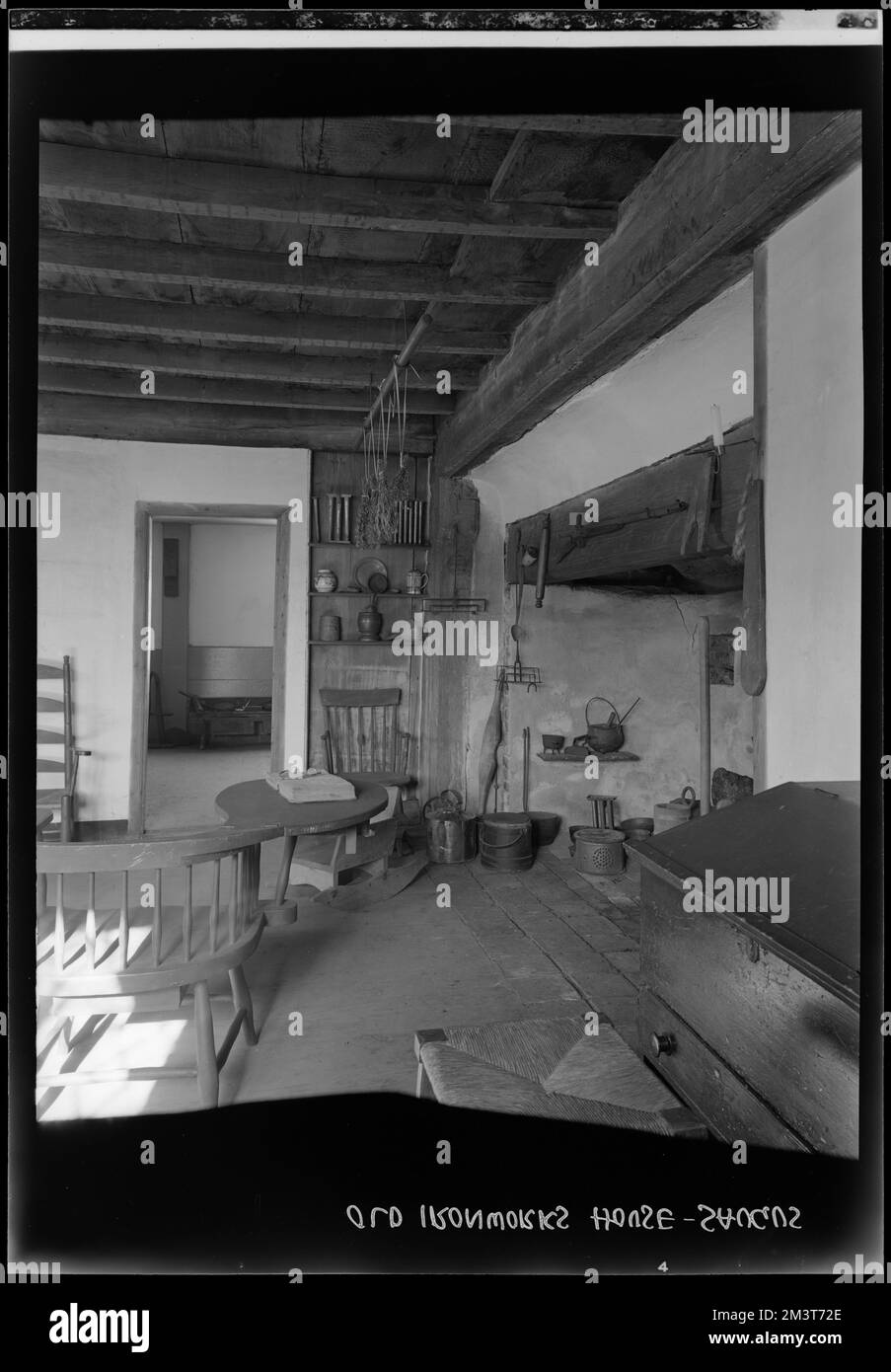 Saugus, Old Ironworks House, interior , Rooms & spaces, Fireplaces ...