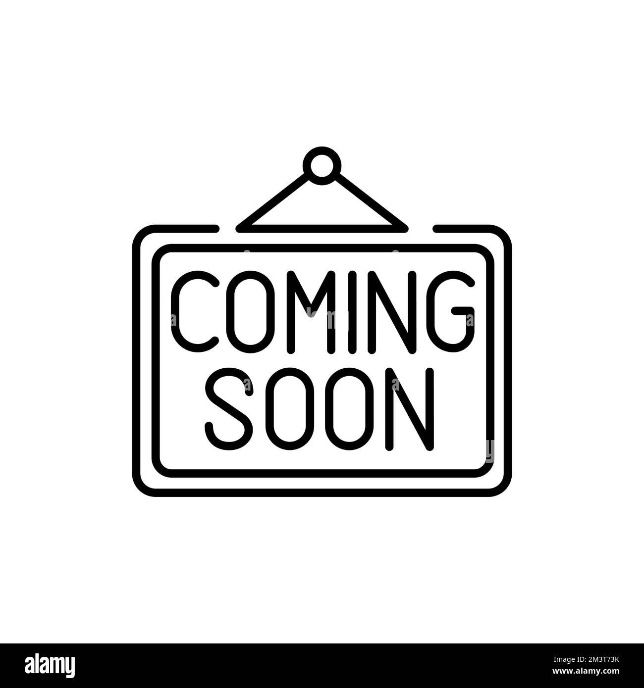 Coming soon color line icon. Website banner. Download process. System ...